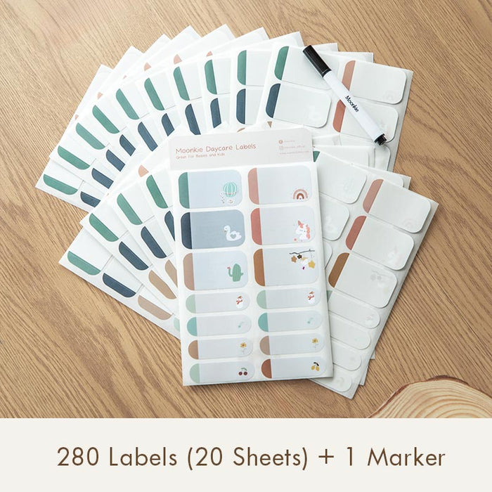Sticky Labels | Two Sizes Available | Moonkie